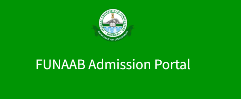 FUNAAB Admission Portal - Login | How to Apply