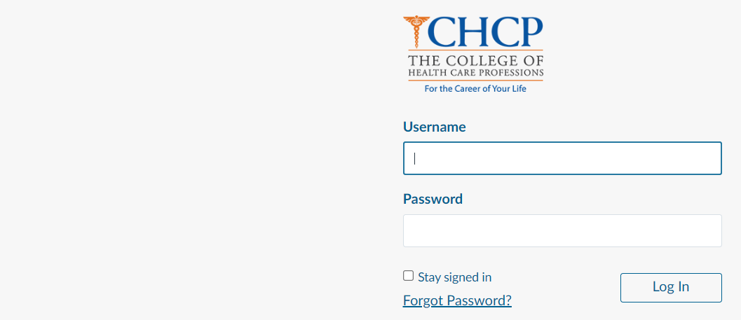 CHCP Canvas - Login | College of Health Care Professions